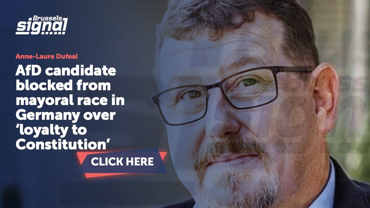 AfD candidate blocked from mayoral race in Germany over ‘loyalty to ...