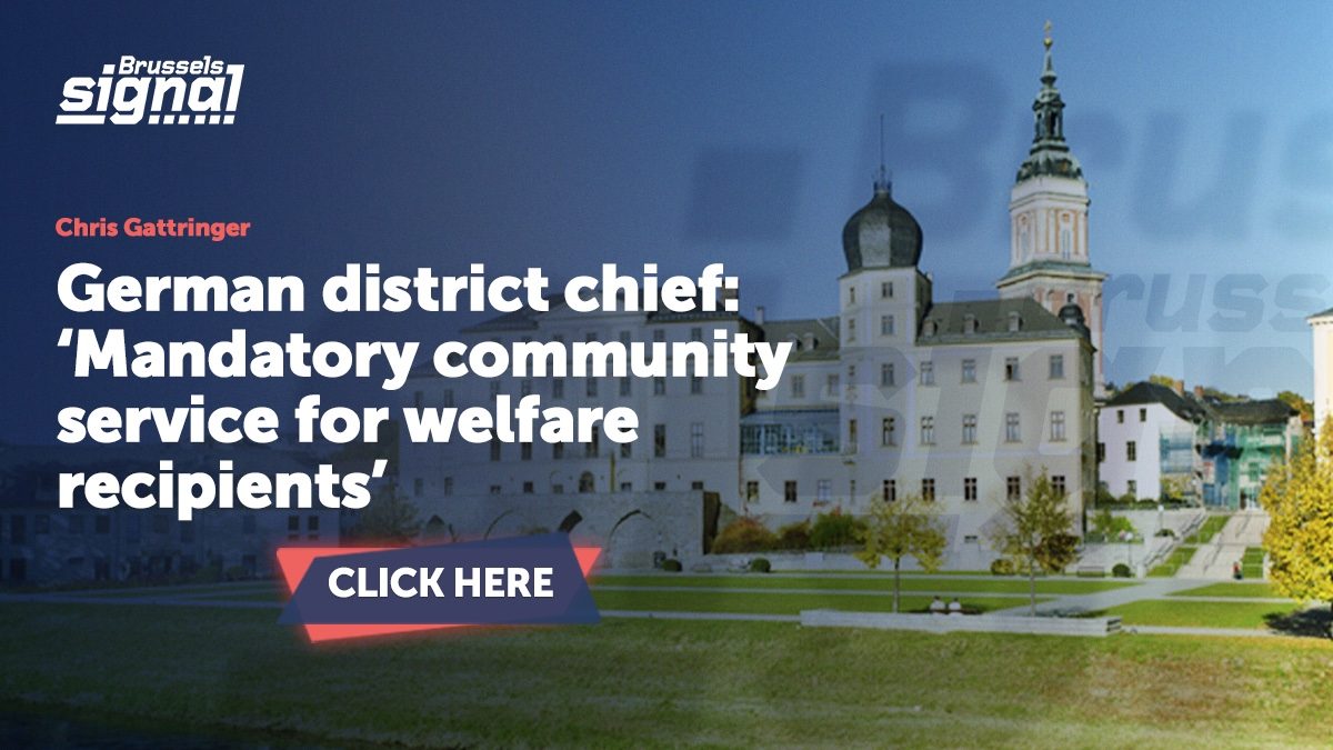 German district chief: ‘Mandatory community service for welfare ...