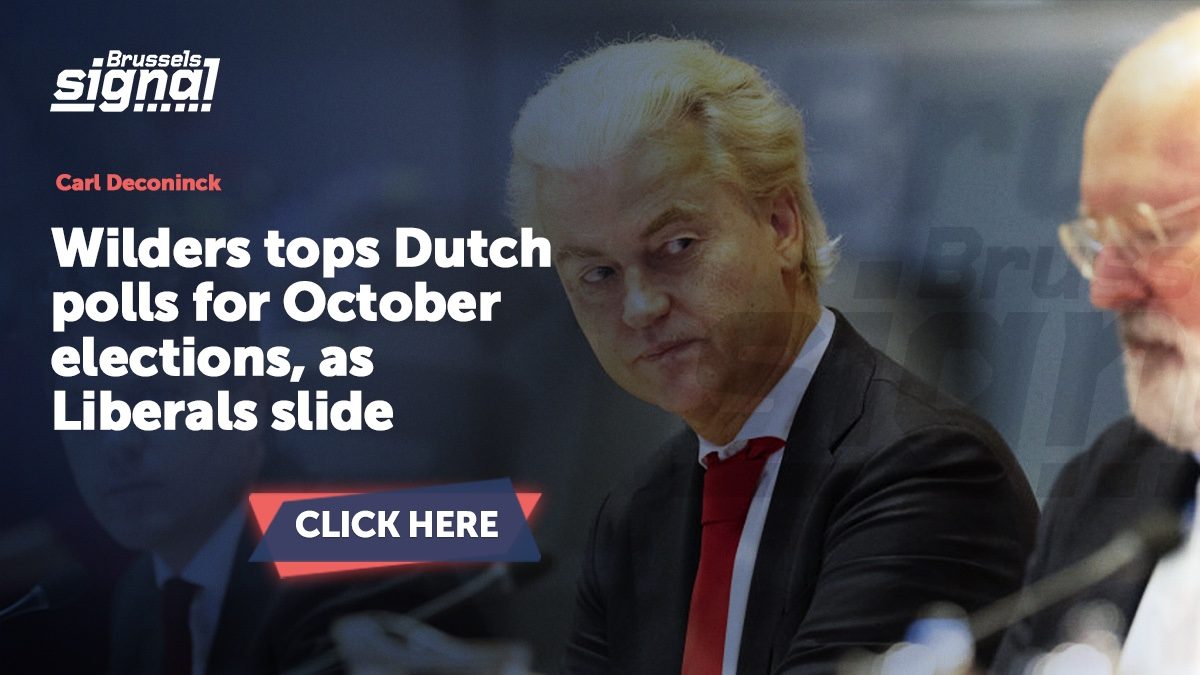 Wilders tops Dutch polls for October elections, as Liberals slide