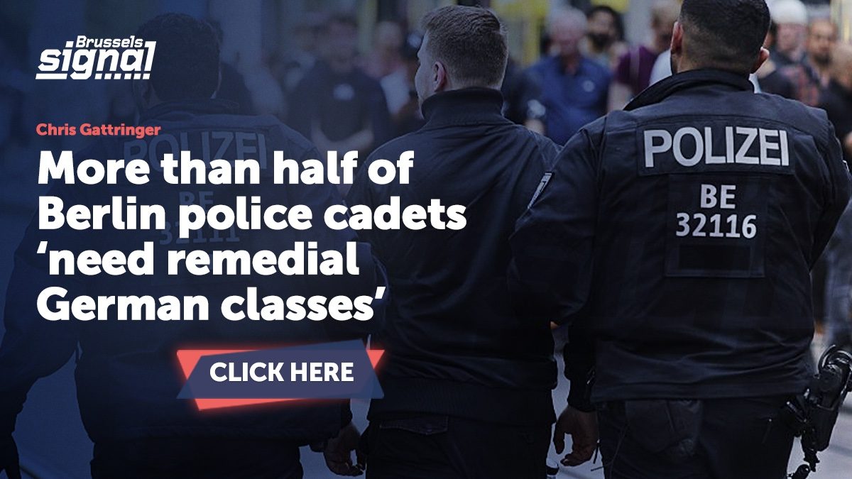 More than half of Berlin police cadets ‘need remedial German classes ...
