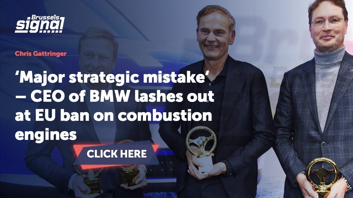 ‘Major strategic mistake‘ – CEO of BMW lashes out at EU ban on ...