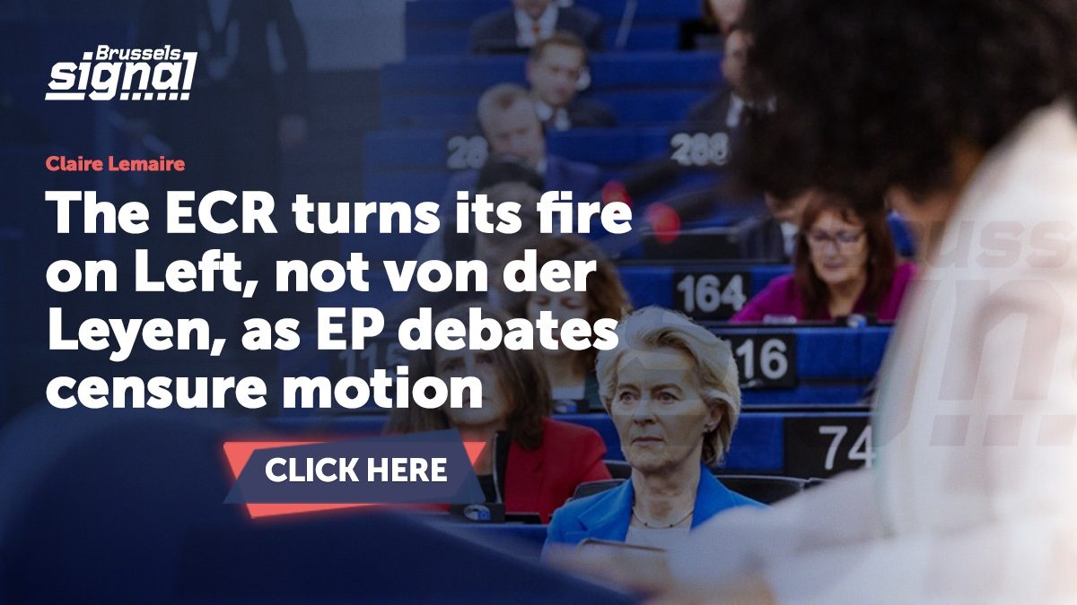 The ECR turns its fire on Left, not von der Leyen, as EP debates ...