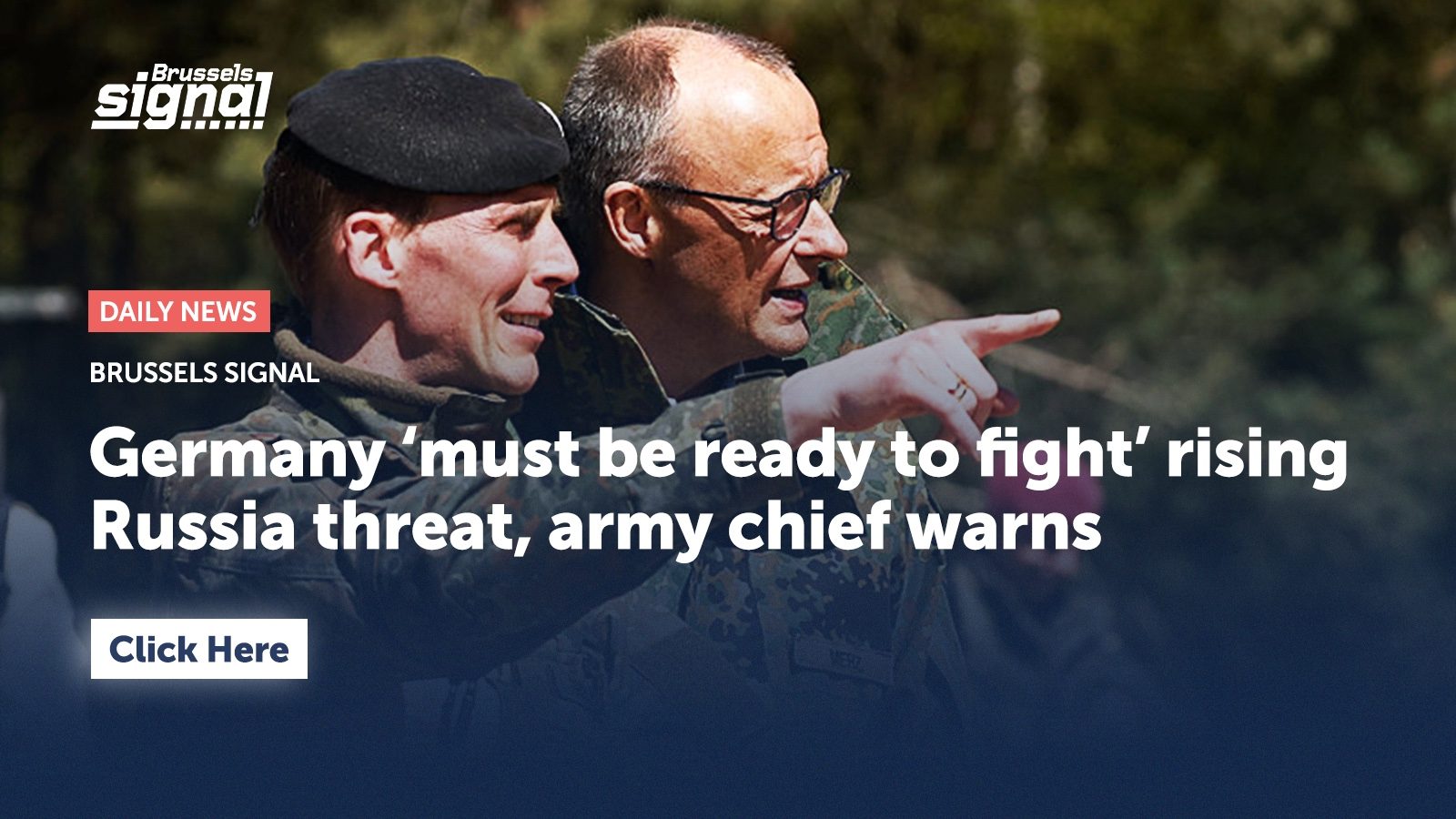 Germany ‘must be ready to fight’ rising Russia threat - Brussels Signal